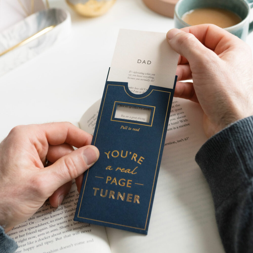 Personalised Embossed Vegan Leather Bookmark | Martha Brook