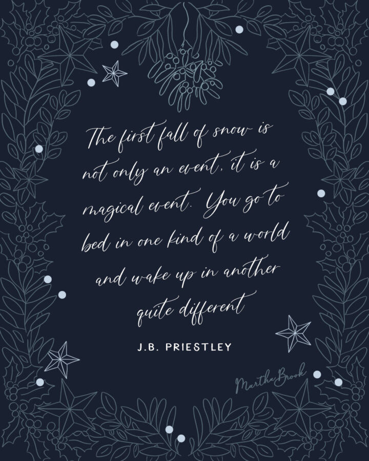 10 lovely Winter quotes to embrace the winter magic | Martha Brook