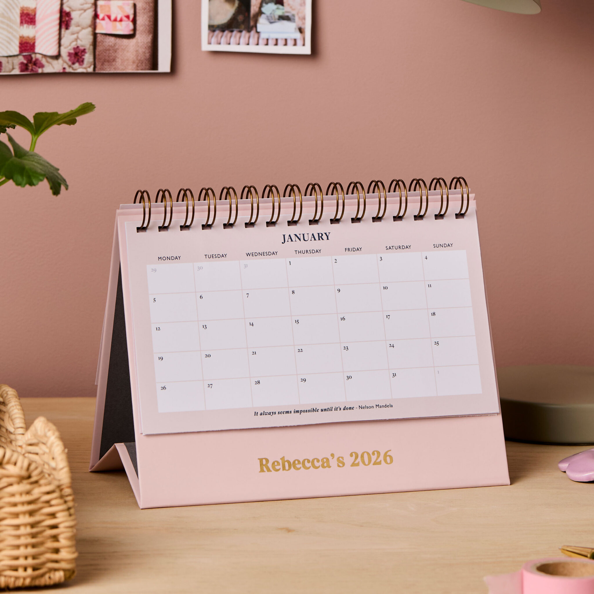 Personalised 2026 Desk Calendars | Martha Brook